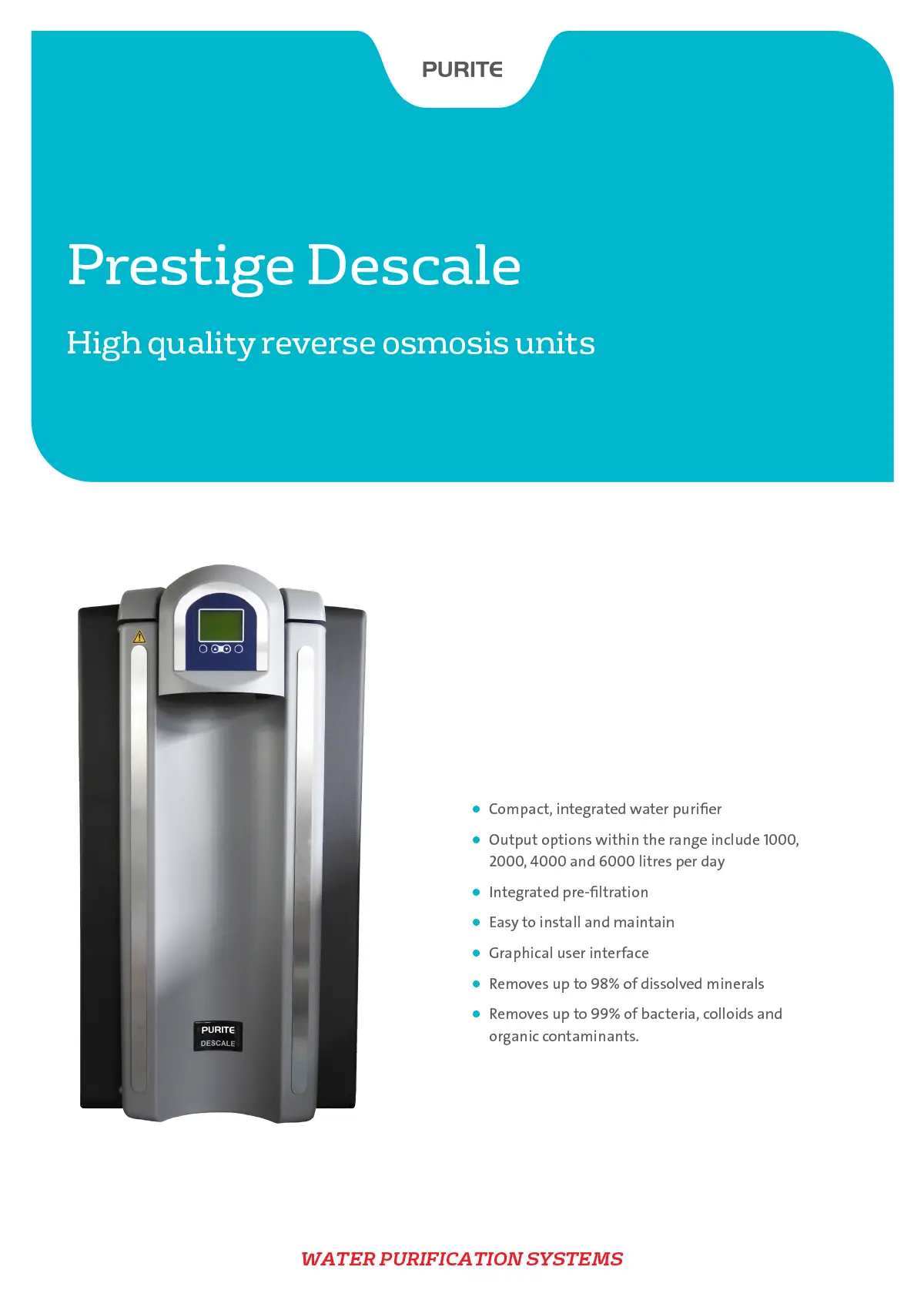 Purite Prestige Descale - Purite